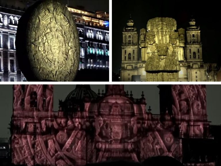 Videomapping "Memoria Luminosa" revive 700 años de México-Tenochtitlan - IMER Noticias